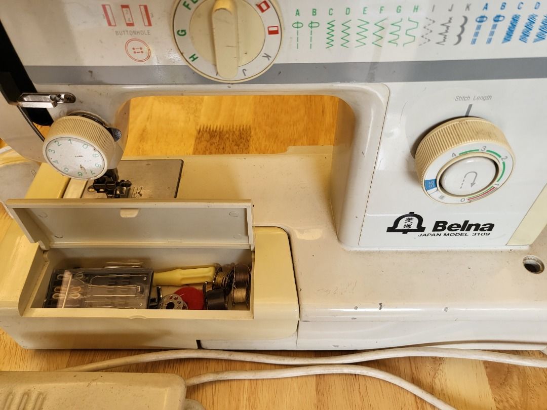 Belna Japan Sewing Machine Model 3109, Hobbies & Toys, Stationery ...
