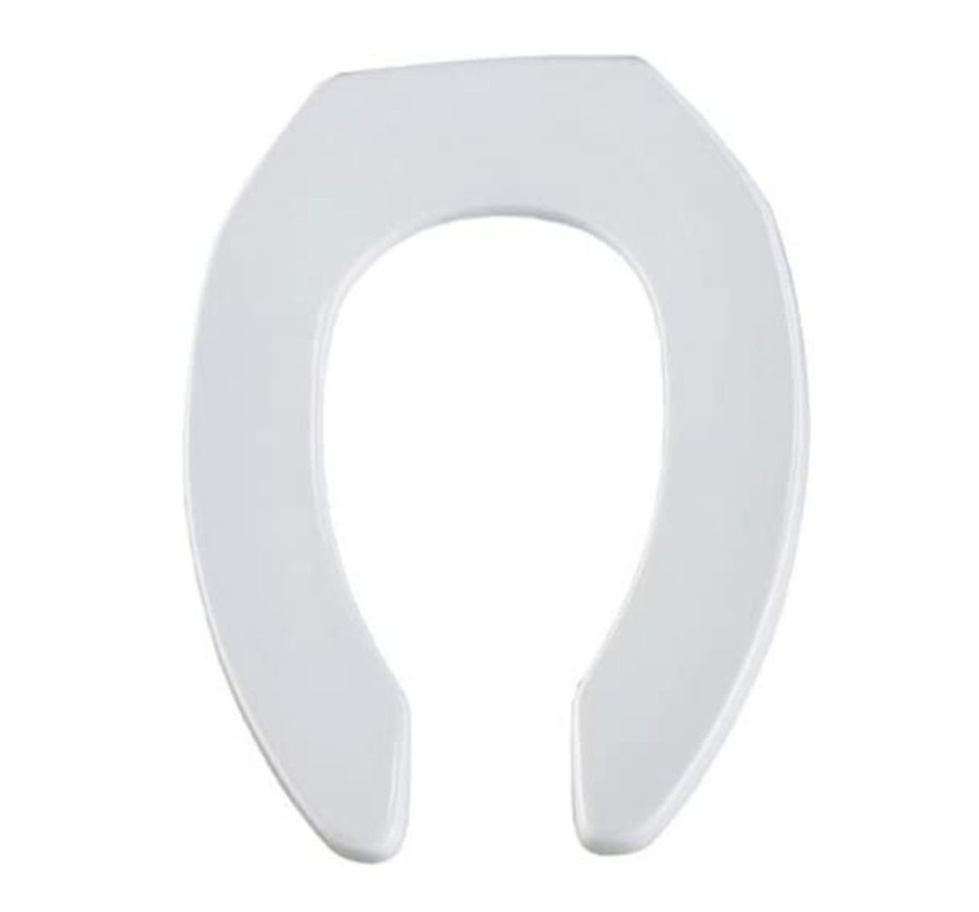 BEMIS 1955CT Commercial Heavy Duty Open Front Elongated Toilet Seat ...
