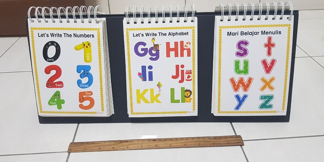 BIG Flash card flip card suku kata phonics mathematics, Hobbies & Toys ...