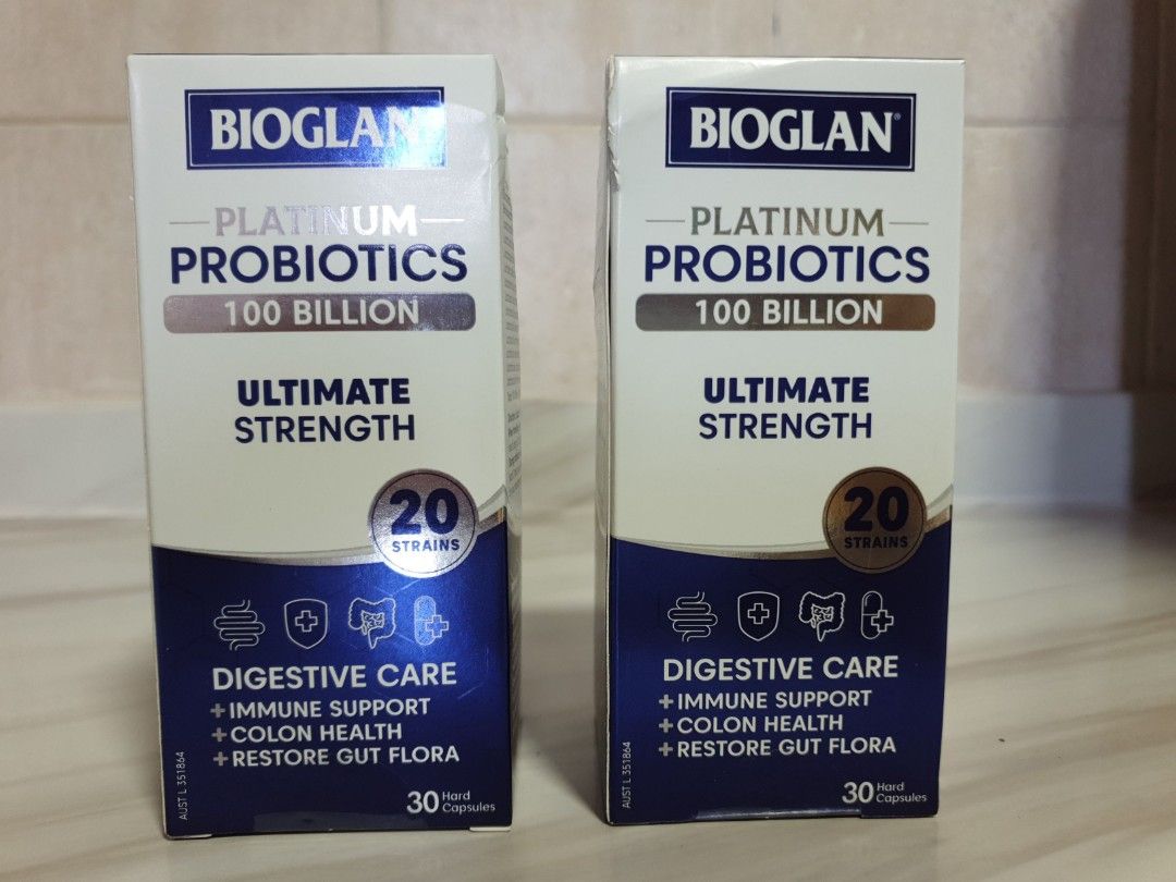Bioglan Platinum Probiotics 100 Billion 30 Capsules Ultimate Strength ...