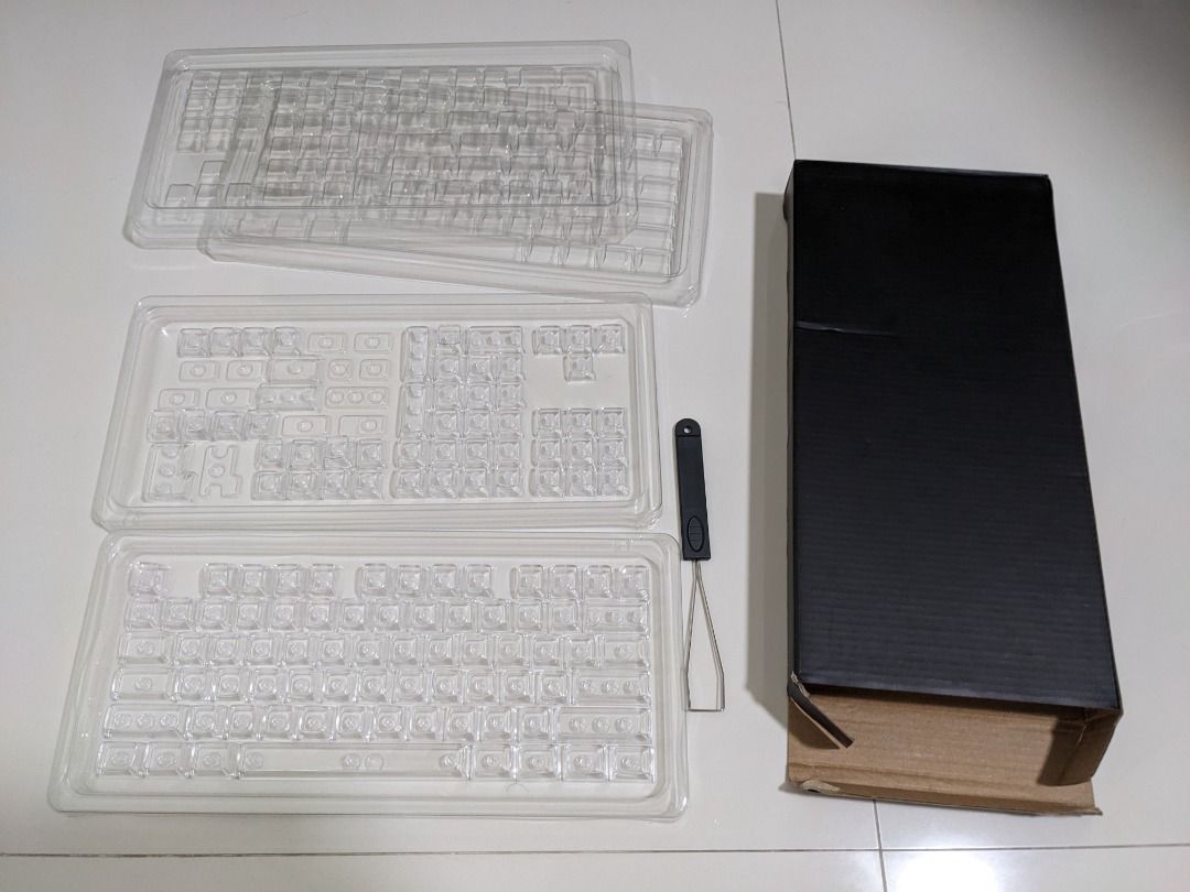 Blank clear/transparent OSA keycaps, Computers & Tech, Parts ...
