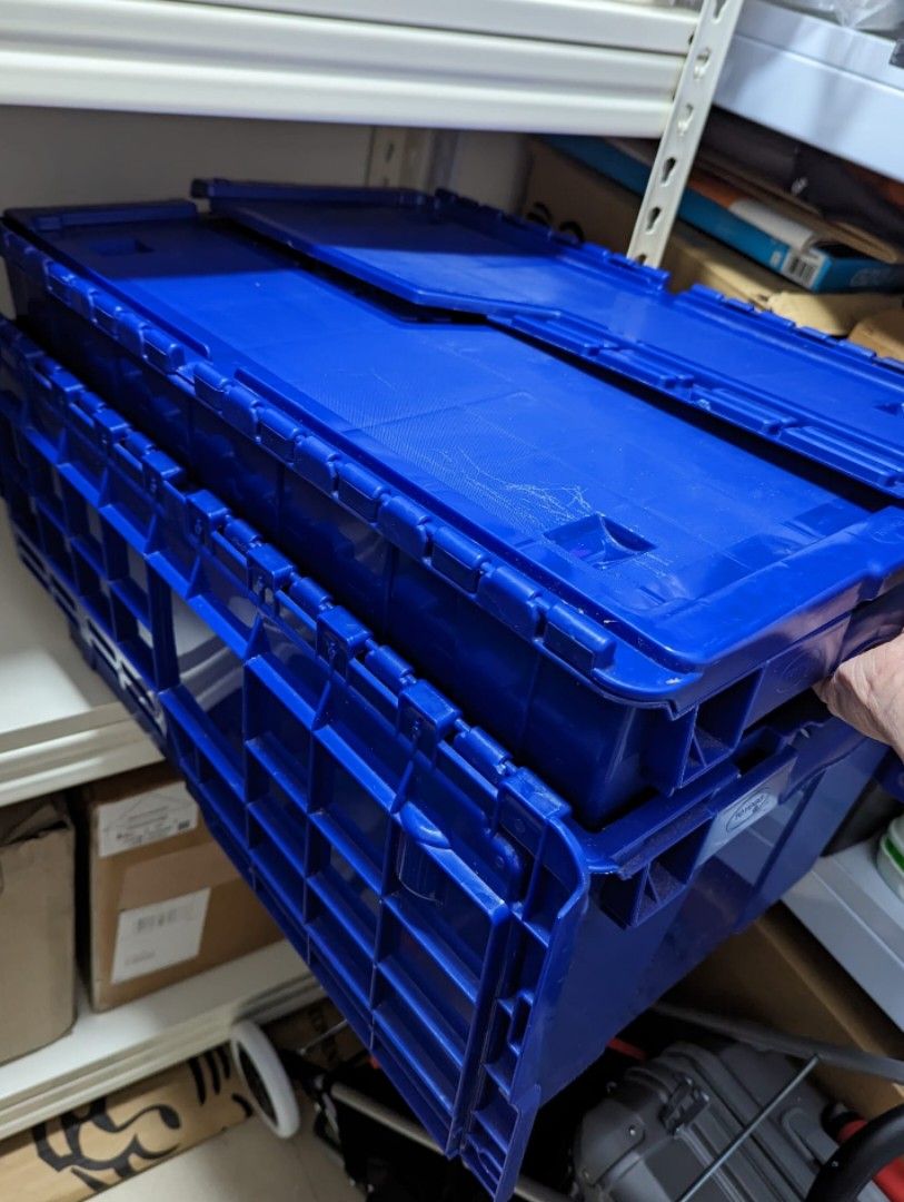 Toyogo Blue container box, Furniture & Home Living, Home Improvement ...