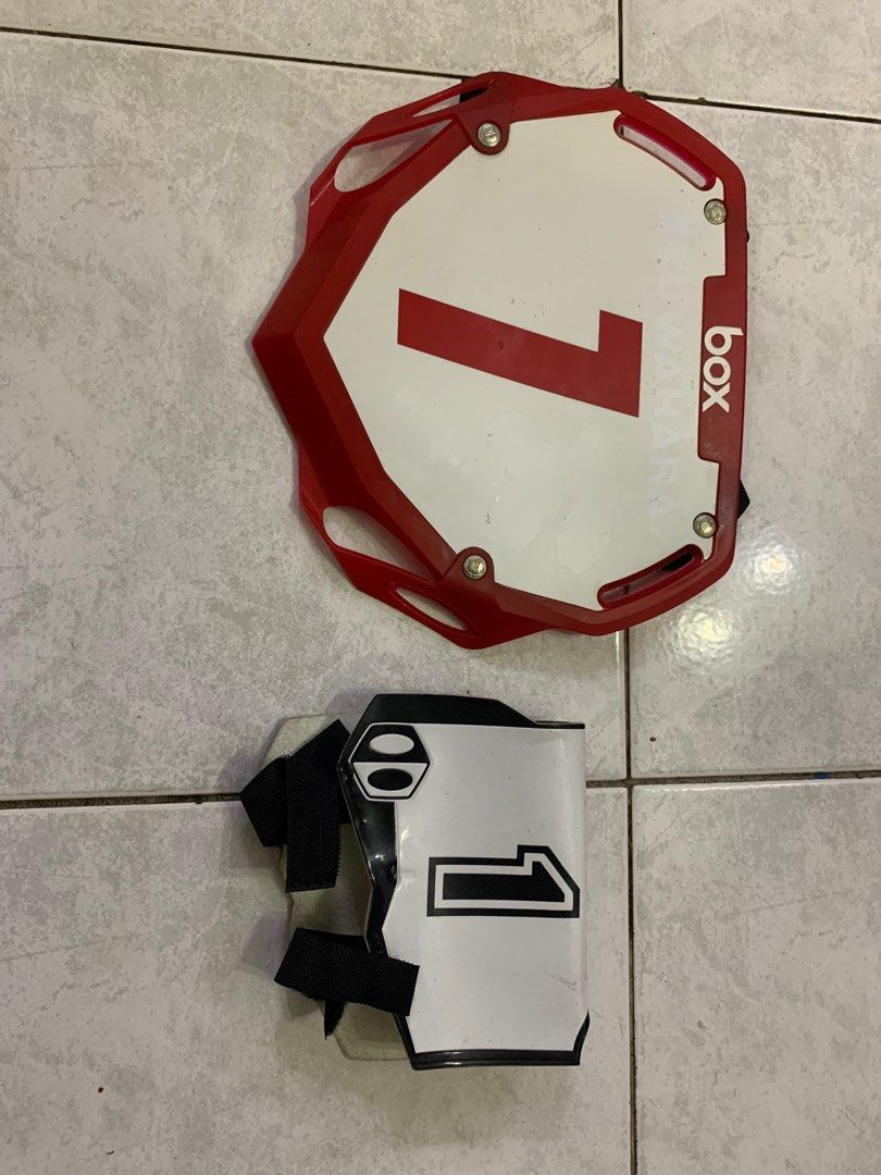 Bmx BOX race plate and body number plate, Sports Equipment, Bicycles ...