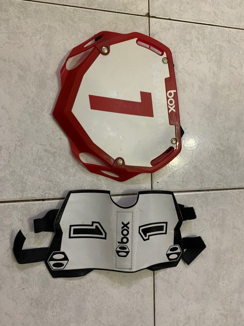Bmx BOX race plate and body number plate, Sports Equipment, Bicycles ...