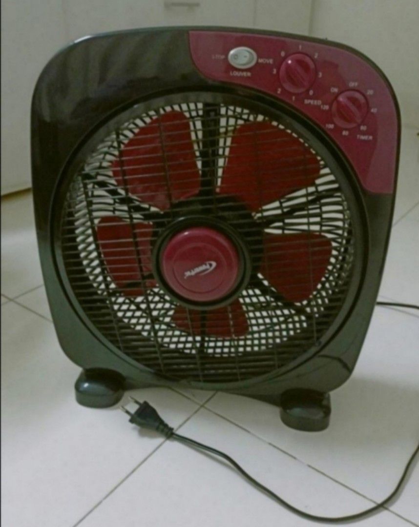 Powerpac Box Fan, Furniture & Home Living, Lighting & Fans, Fans on ...