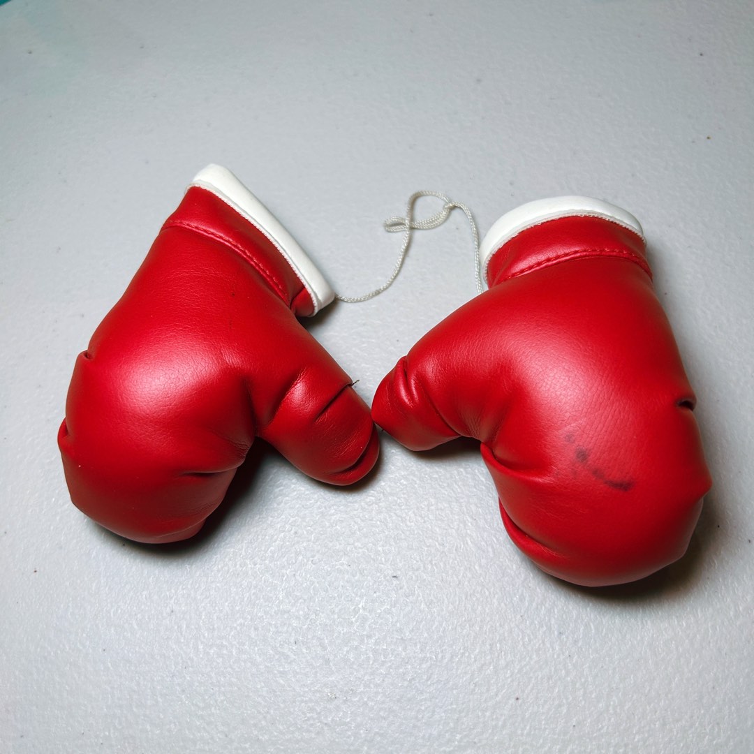 Boxing gloves plush toy on Carousell