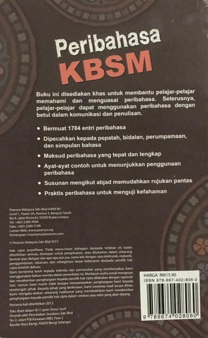 Buku Longman Peribahasa Kbsm Hobbies And Toys Books And Magazines