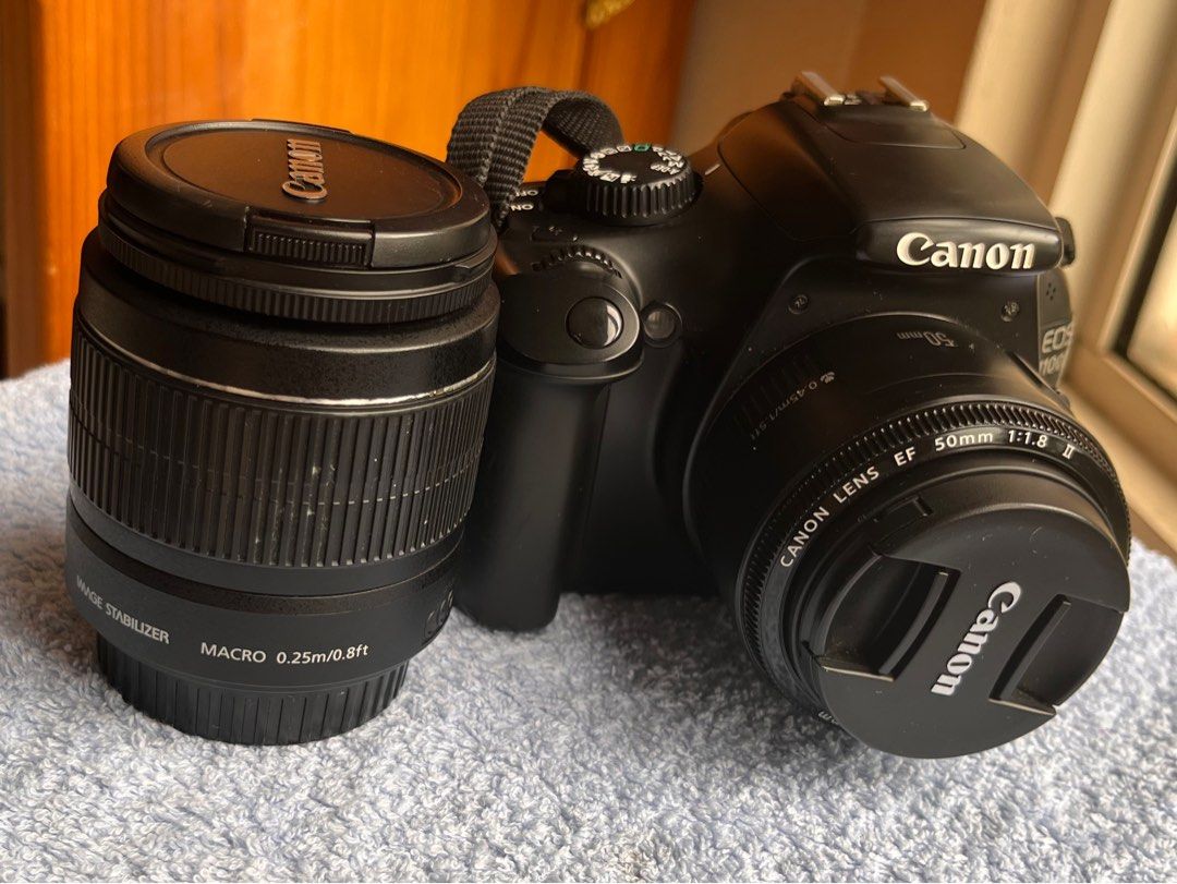 Canon EOS 1100D with 50 mm Prime lens, Photography, Cameras on Carousell