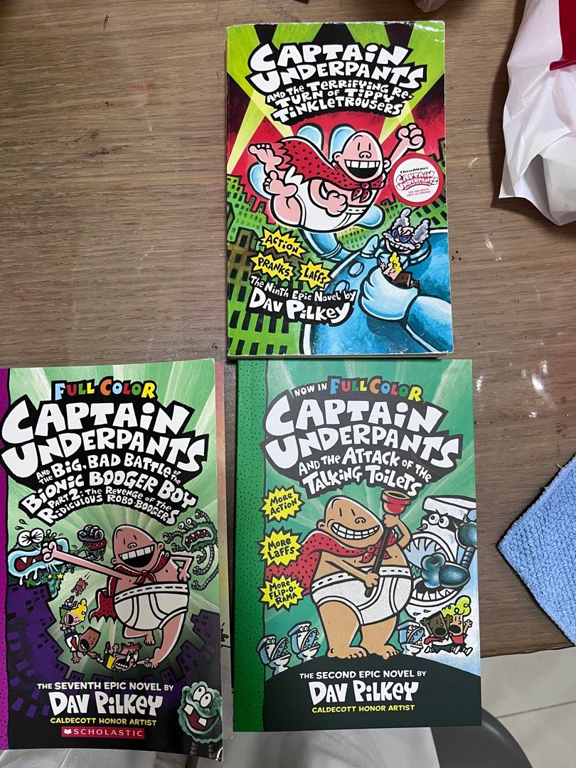 Captain Underpants books, Hobbies & Toys, Books & Magazines, Comics ...