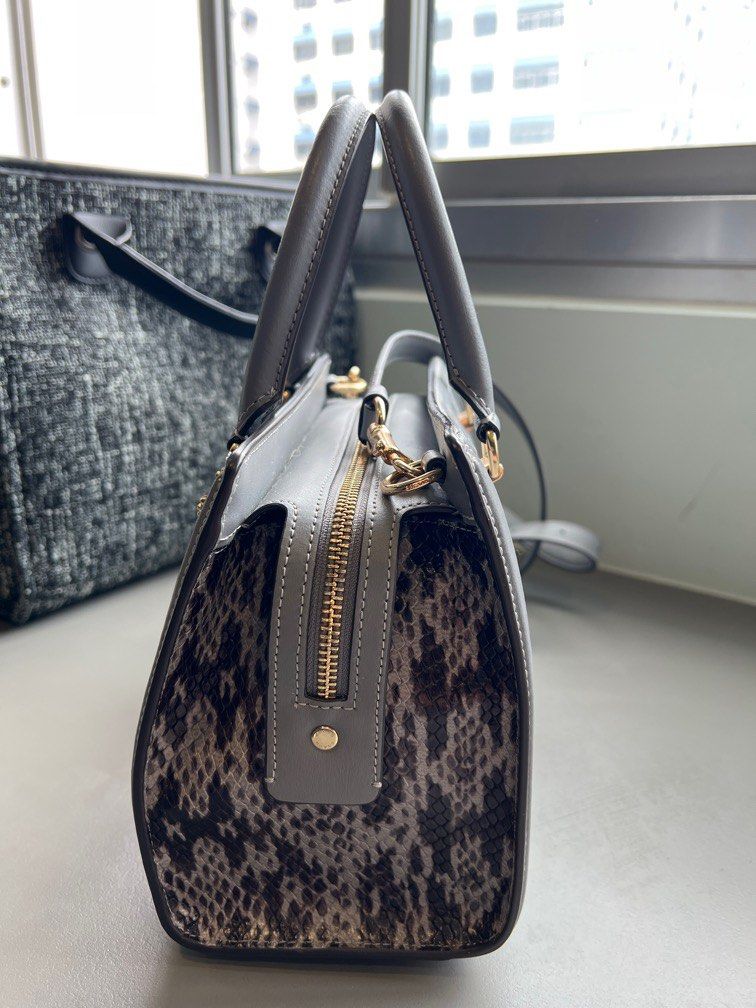Coach snake embossed trim grace carryall, Women's Fashion, Bags ...