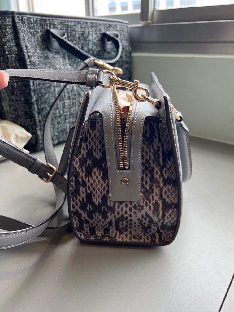 Coach snake embossed trim grace carryall, Women's Fashion, Bags ...