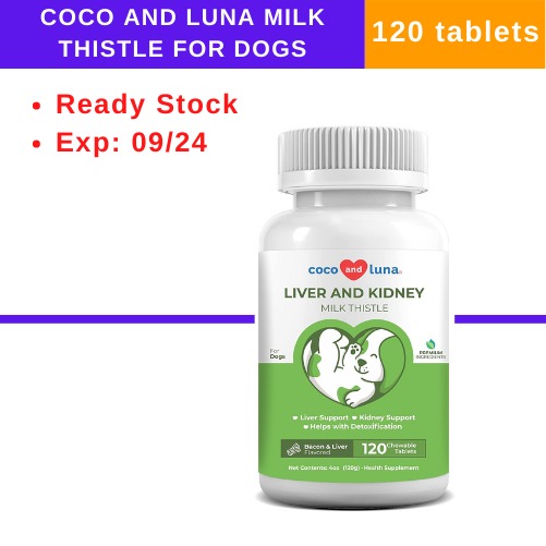 Coco and luna Milk Thistle for Dogs (120 tablets), Pet Supplies, Homes ...