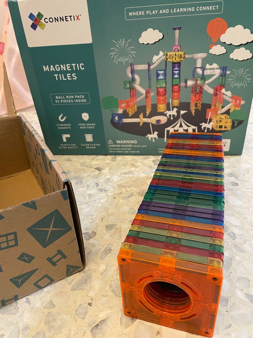 Connetix Magnetic Ball Run Pack, Hobbies & Toys, Toys & Games on Carousell