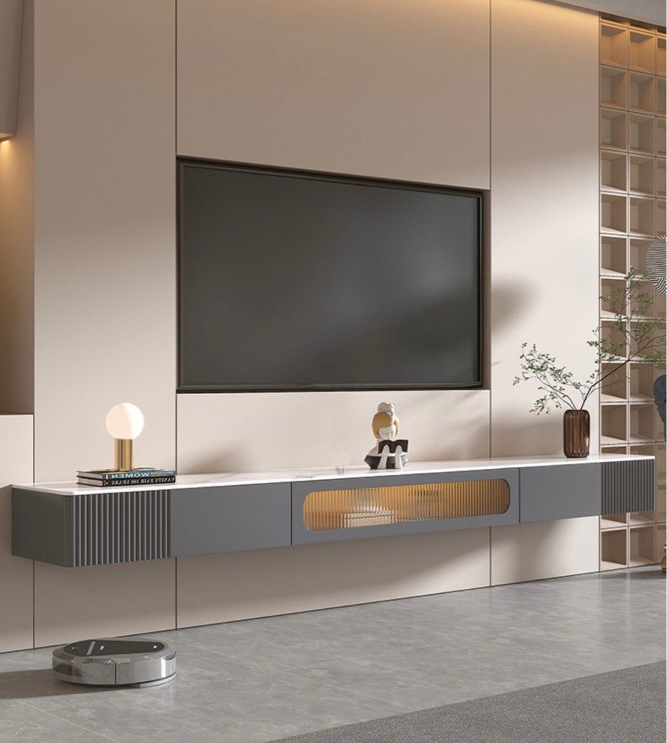 Contemporary wall hung TV Console, Furniture & Home Living, Furniture ...