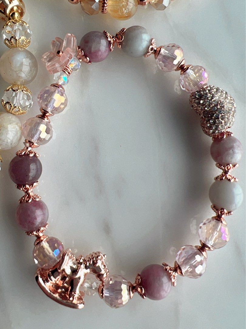 Crystal Bracelets, Women's Fashion, Jewelry & Organisers, Bracelets on ...