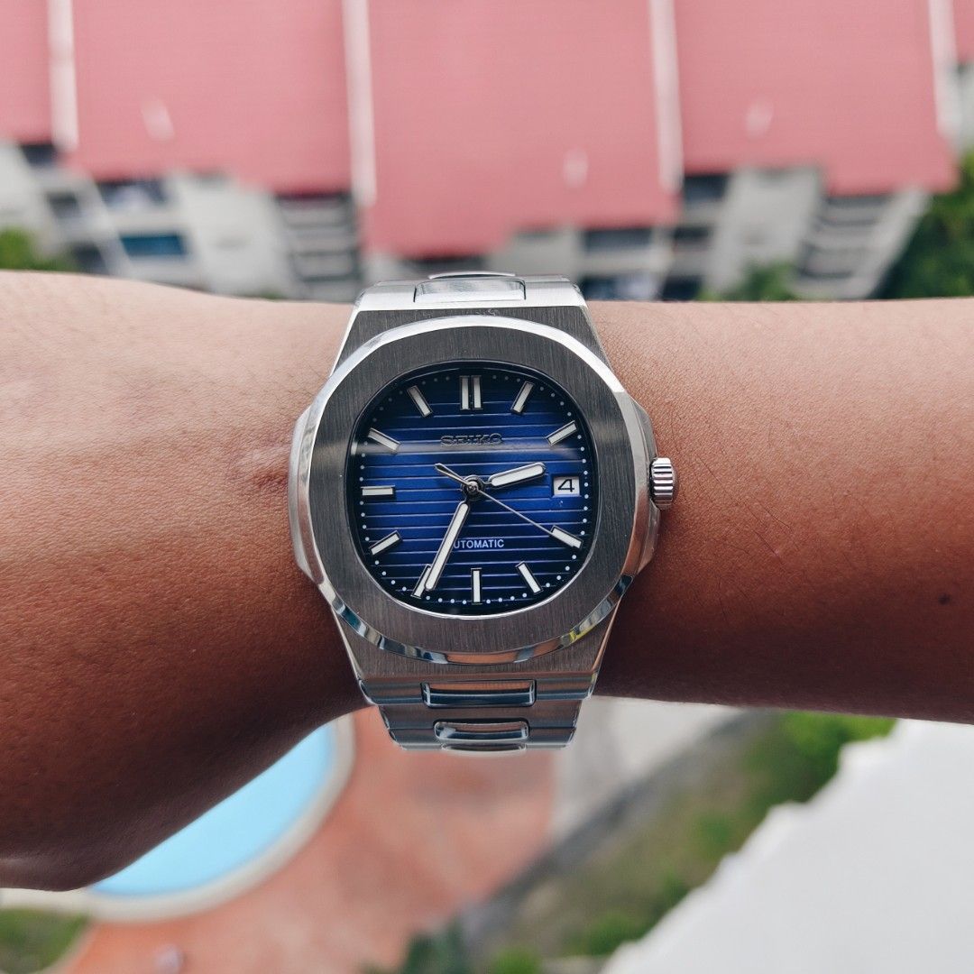 Smod Seiko Mod Nautilus Automatic watch, Luxury, Watches on Carousell