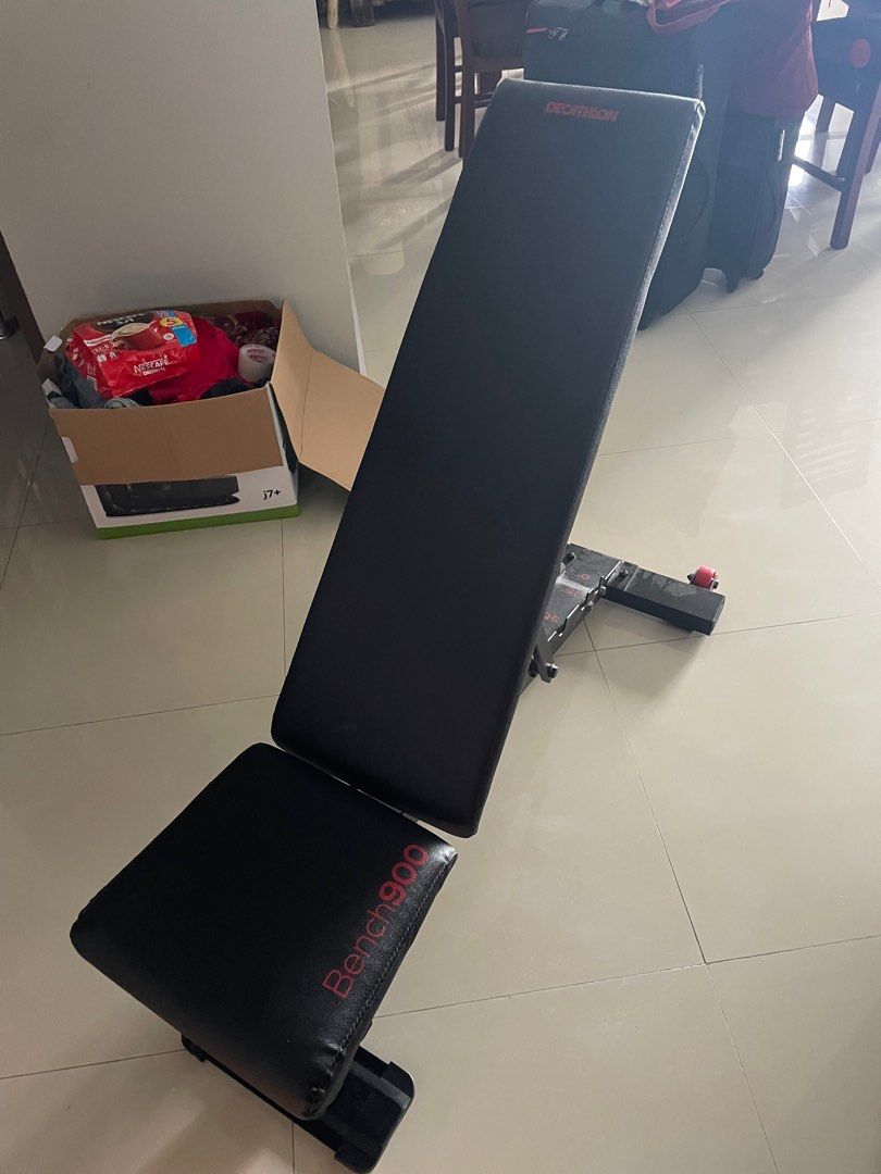 Decathlon Bench 900 Adjustable gym bench press, Sports Equipment ...