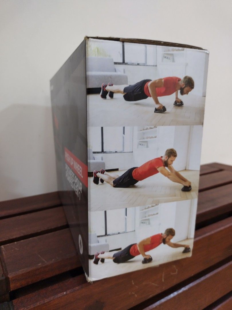 Decathlon Push Up Wheel 4 in 1 掌上壓 健腹輪, 運動產品, 運動與健身, 運動與健身 - 拉伸配件 ...