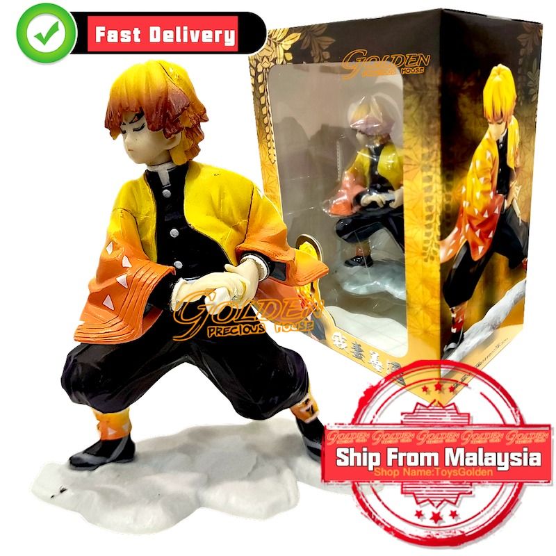 Demon Slayer Kimetsu No Yaiba Zenitsu Agatsuma Action Figure 12.5cm ...