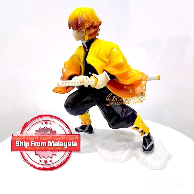 Demon Slayer Kimetsu No Yaiba Zenitsu Agatsuma Action Figure 12.5cm ...