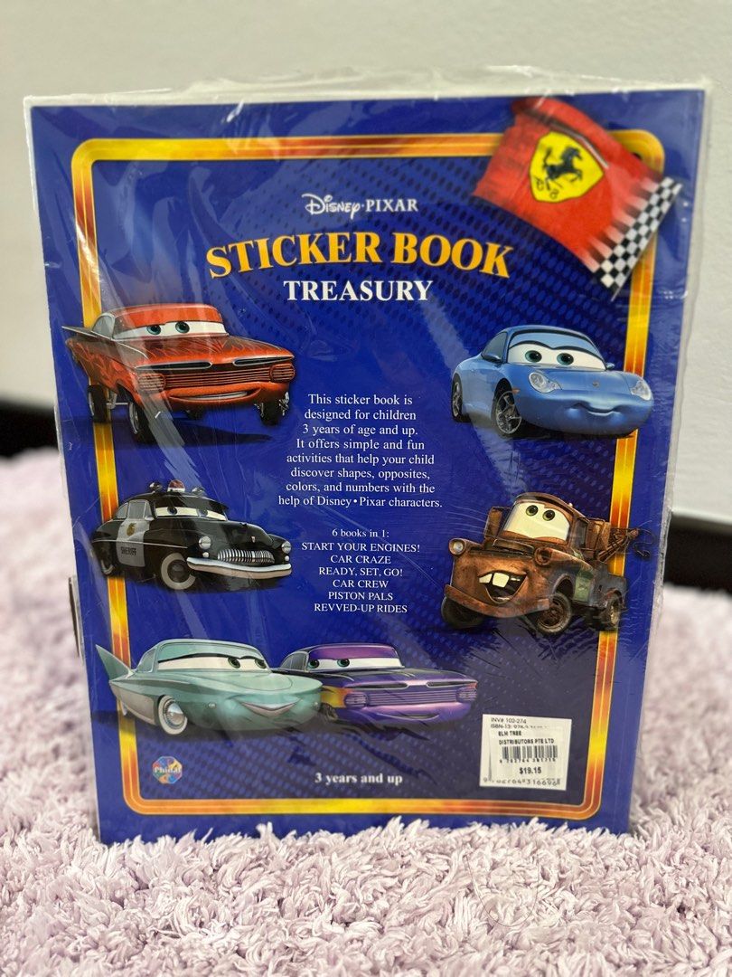 Disney PIXAR Cars Sticker Book, Hobbies & Toys, Books & Magazines ...