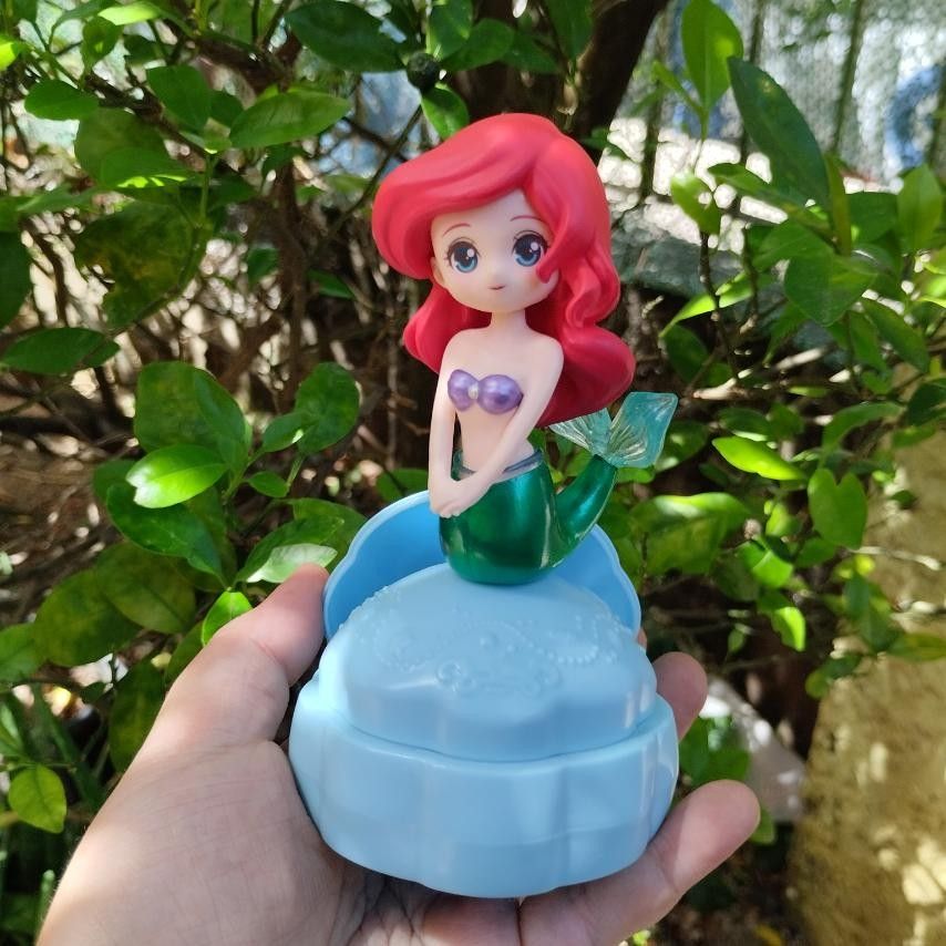 DISNEY Princess Capsule Capchara Heroine Doll: Ariel Blue Clam Shell ...
