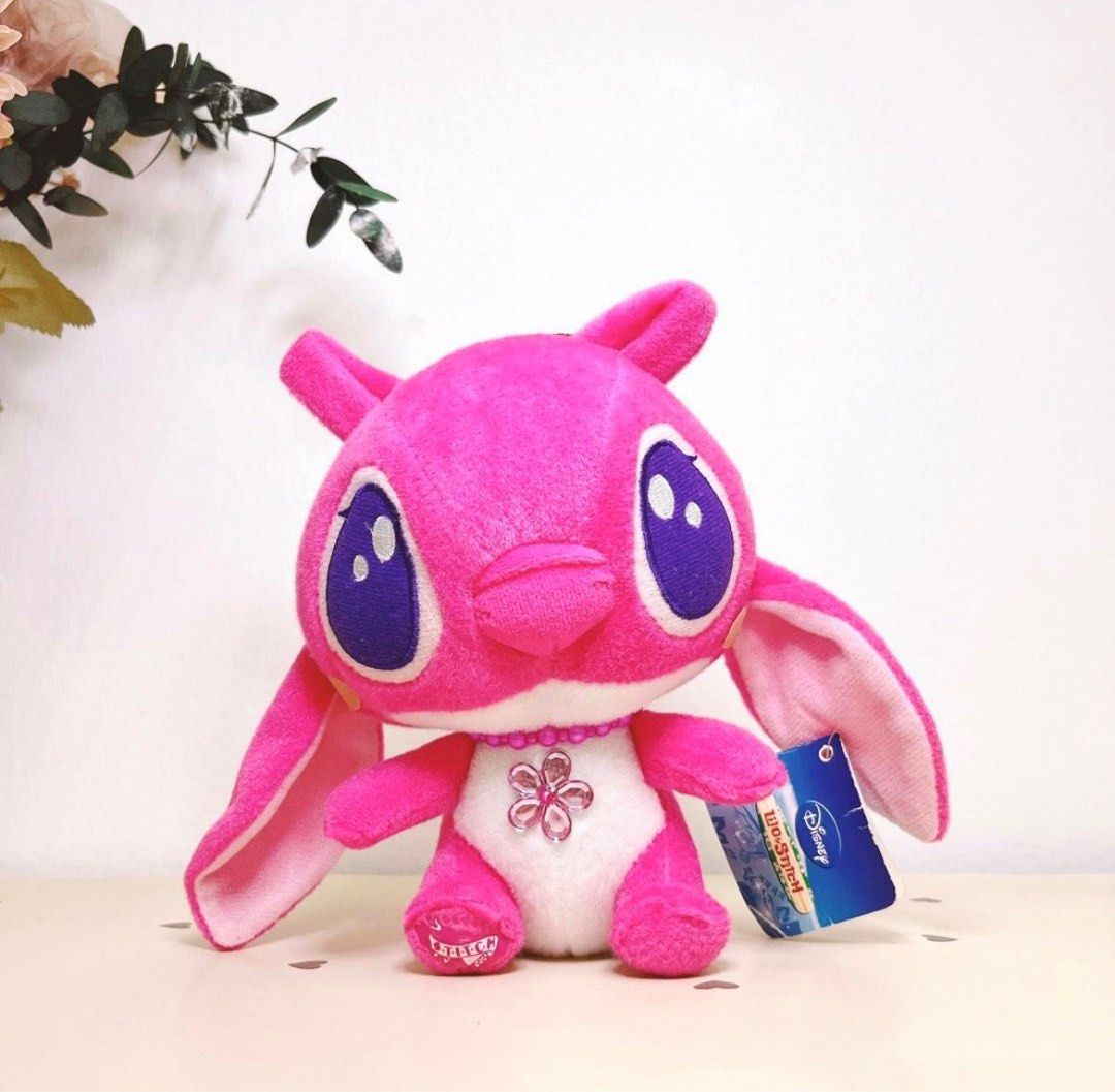 Disney Stitch Angel Plush Limited Light Pink Color, Hobbies & Toys ...