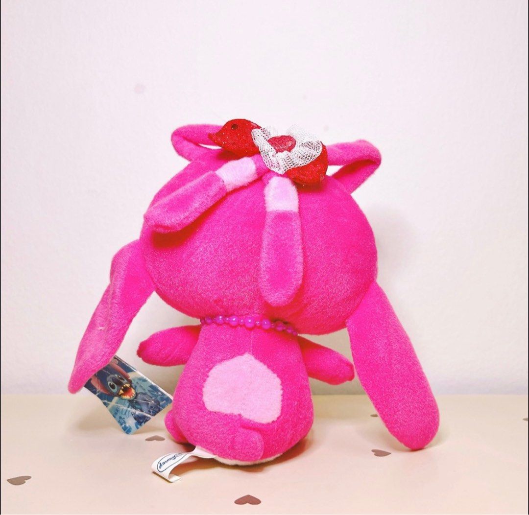 Disney Stitch Angel Plush Limited Light Pink Color, Hobbies & Toys ...