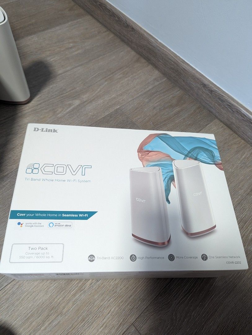 Dlink COVR-2202 AC2200 Tri Band Whole Home Mesh Wi-Fi System, Computers ...