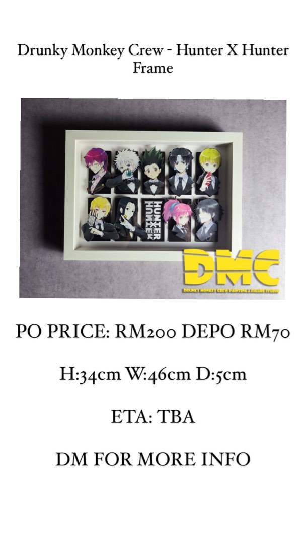 Drunky Monkey Crew - Hunter X Hunter Frame, Hobbies & Toys, Toys ...