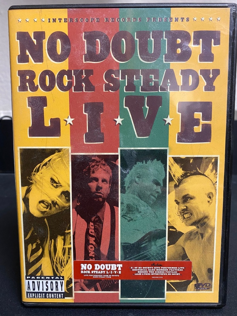 DVD: NO DOUBT Rock Steady Live (PAL), Hobbies & Toys, Music & Media ...