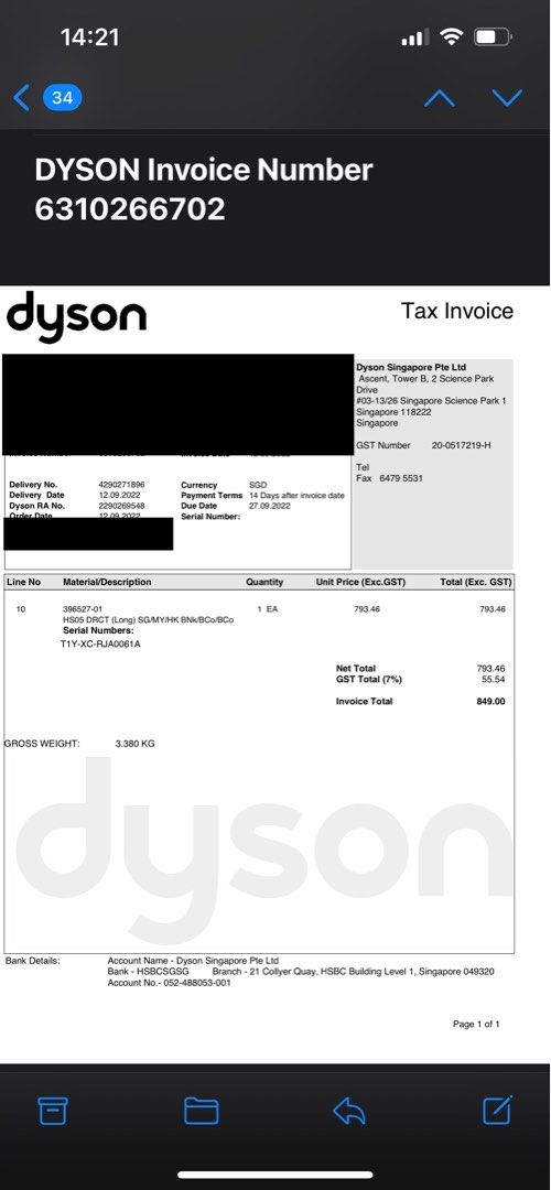 Dyson airwrap multi styler warranty, Beauty & Personal Care, Hair on ...