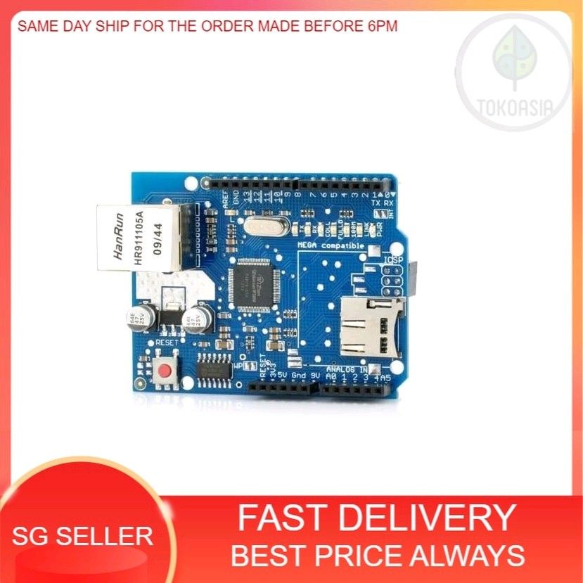 Ethernet Shield W5100 Compatible with Arduino UNO R3 Mega 2560 ...