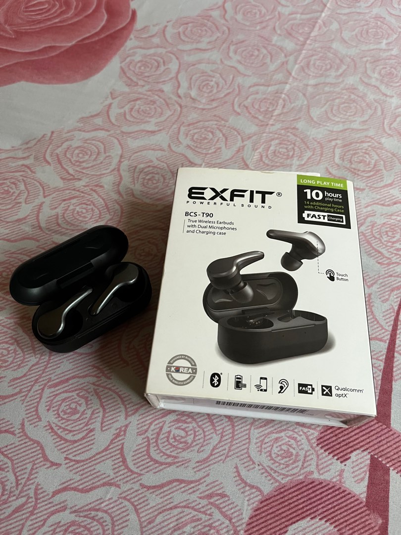 EXFIT BCS-T90 WIRELESS EARBUDS on Carousell