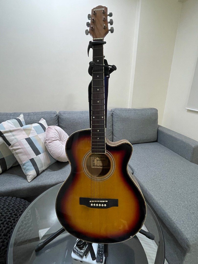 Fernando Guitar with stand and capo on Carousell