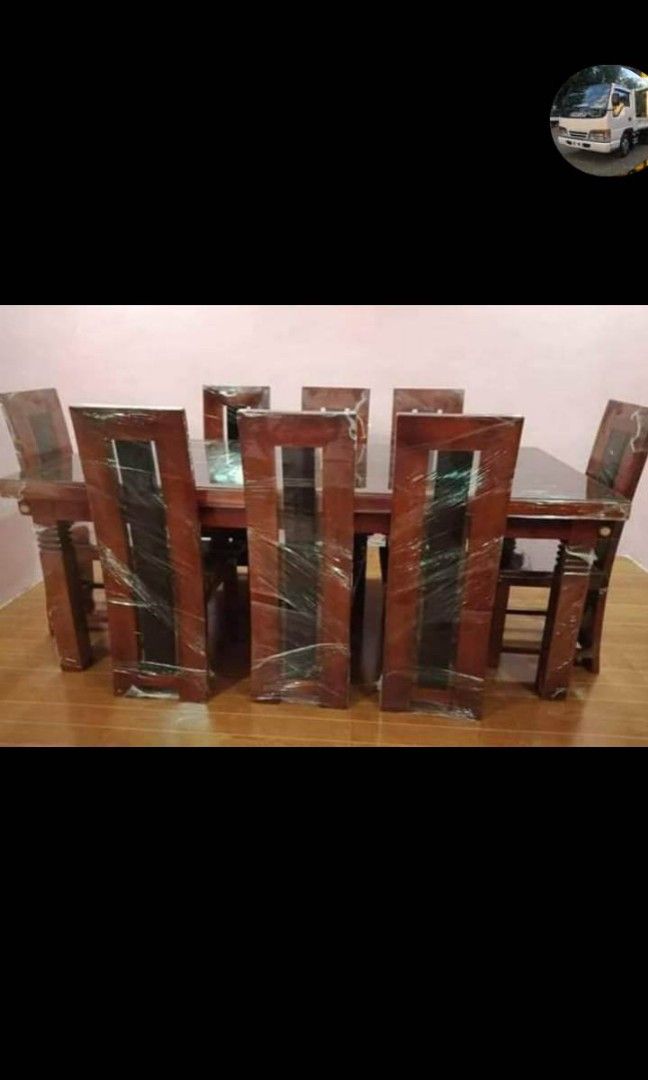 filipino made furniture dining set 8 seaters.table.3ftx6ft taas ng ...