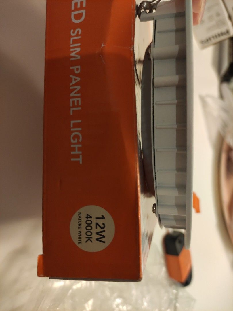 FSL LED slim panel light 12W (4000K), Furniture & Home Living, Lighting ...