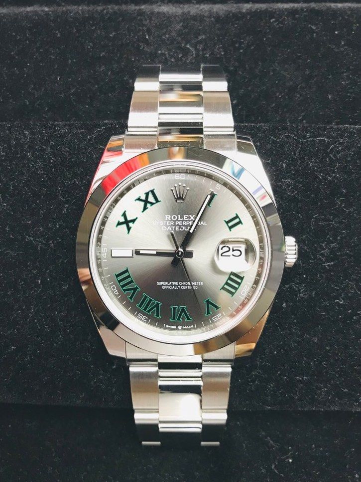 {Full Set} Rolex 126300 Datejust Oystersteel 41 Wimbledon, Luxury ...