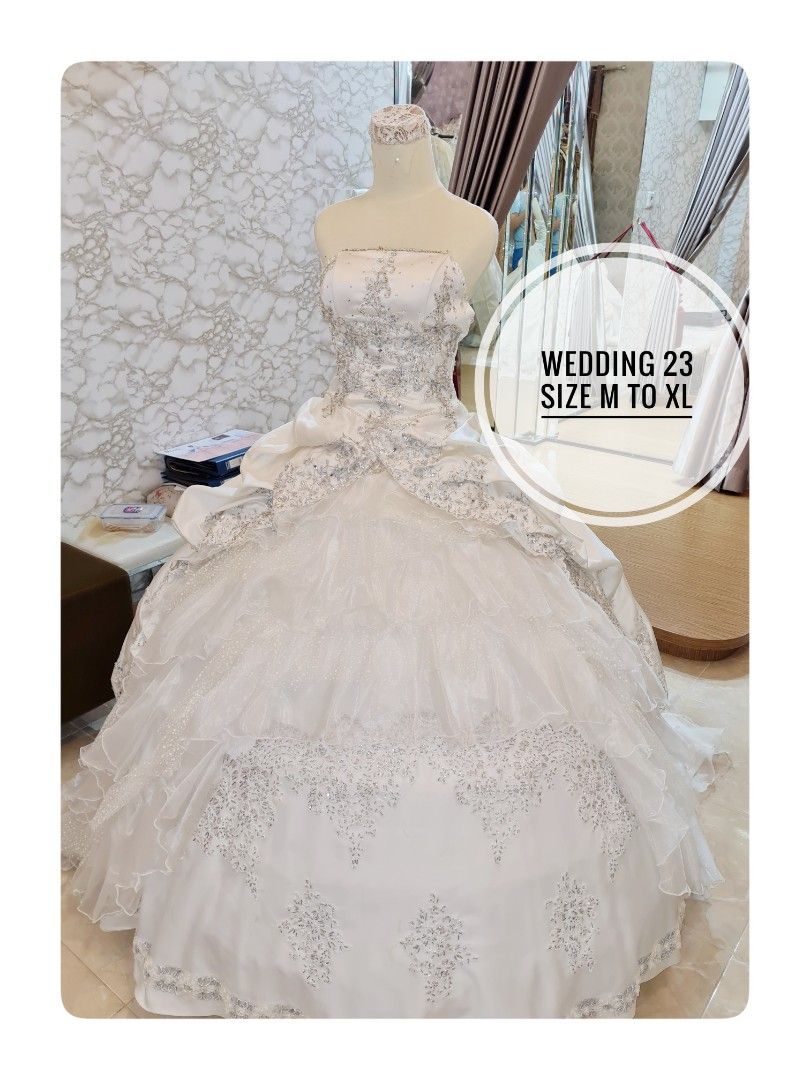 Gaun pengantin second, Fesyen Wanita, Pakaian Wanita, Gaun & Rok di ...