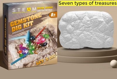 Gemstone Dig Kit Gemstones and Crystals Digging Kits Rock Digging Kit ...