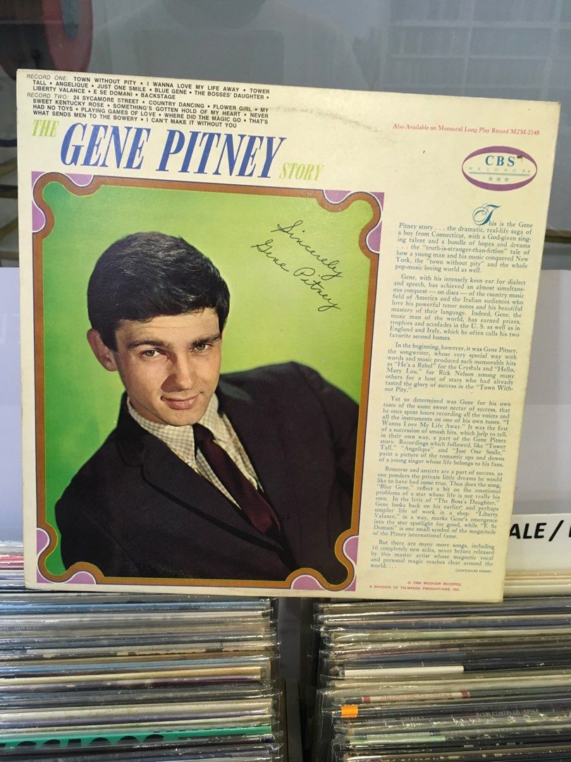 Gene Pitney - The Gene Pitney Story lp, Hobbies & Toys, Music & Media ...