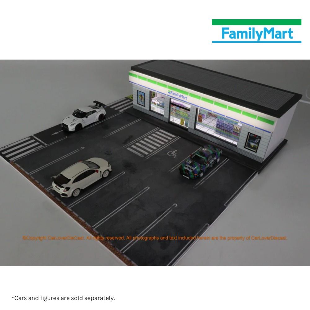 G-Fans 1/64 Scale Family Mart Building Diorama Model (710021), Hobbies ...