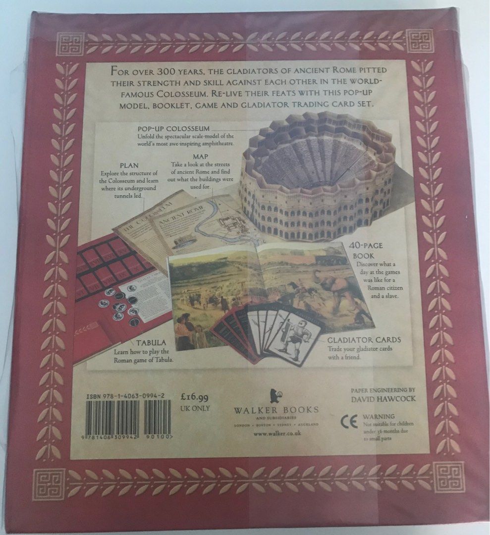 Gladiators with Pop-Up Roman Colosseum., Hobbies & Toys, Books ...