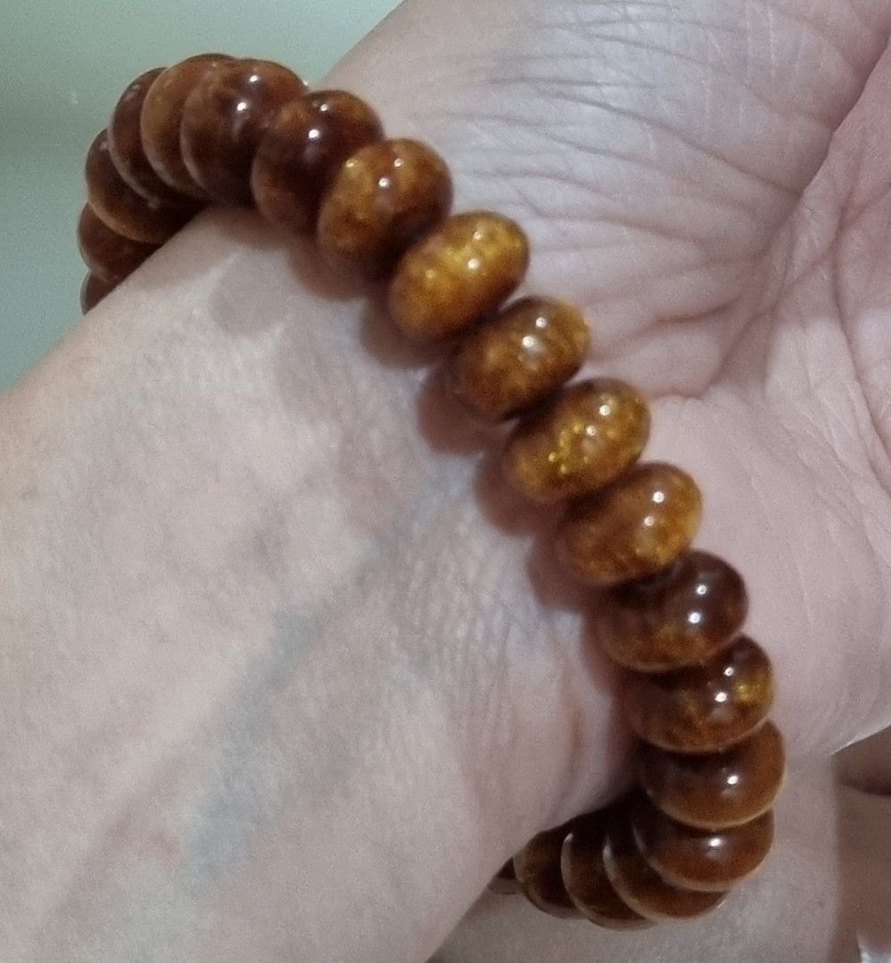 Golden Sea Willow Bead Bracelet on Carousell
