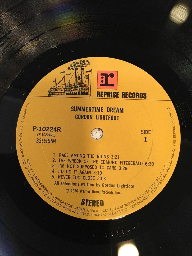 Gordon Lightfoot - Summertime Dream lp, Hobbies & Toys, Music & Media ...