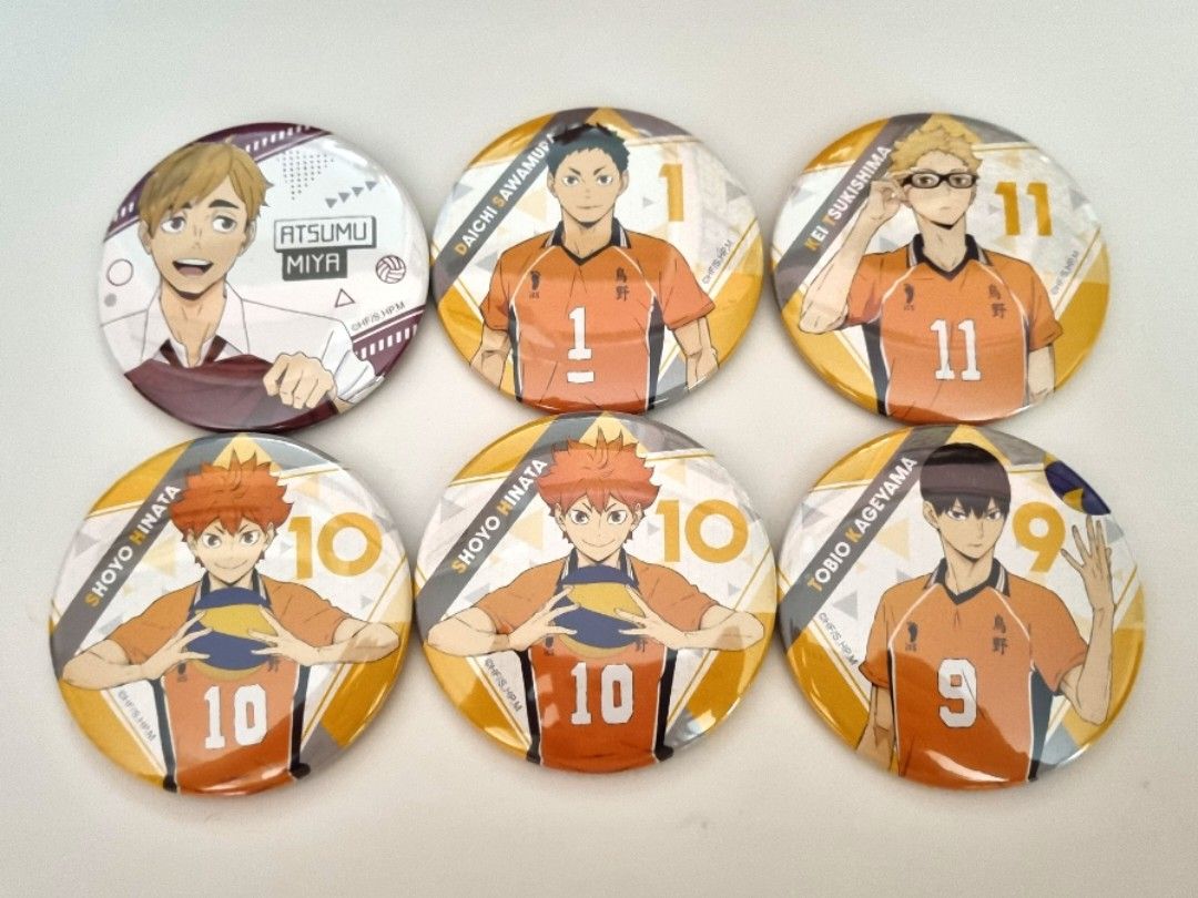 Haikyuu Badges, Hobbies & Toys, Memorabilia & Collectibles, J-pop on ...