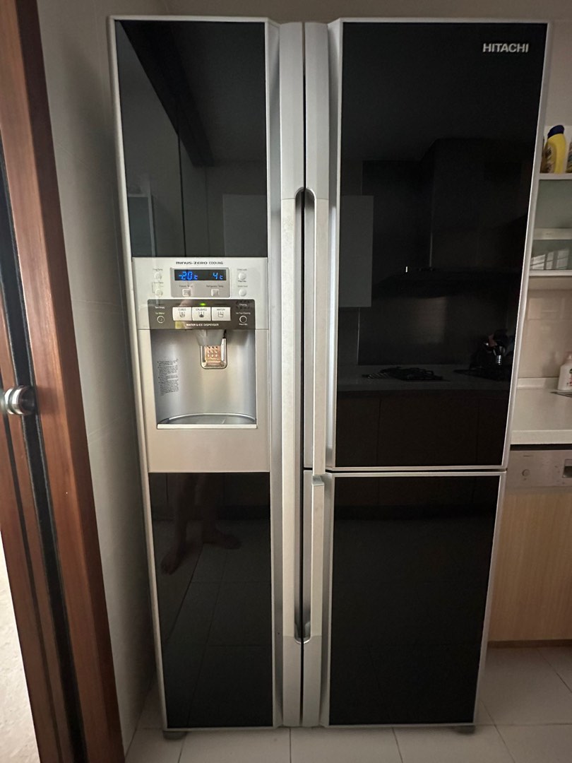 Hitachi fridge with water and ice dispenser, TV & Home Appliances ...