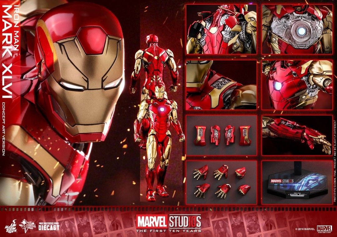 Hot Toys Iron Man Mark 85 Concept Art Avengers MIB, Hobbies & Toys ...