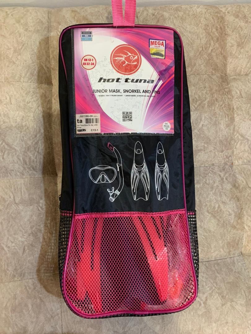 Hot tuna kids junior mask , snorkel and fins complete new set, Sports ...