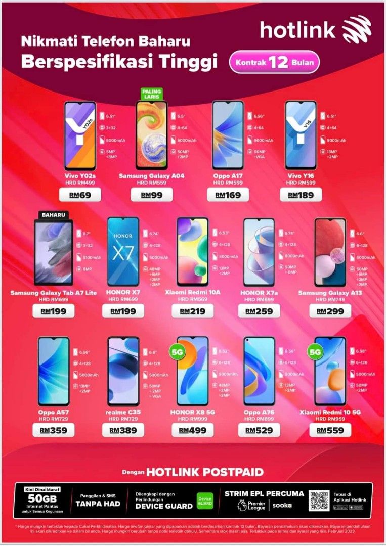 HOTLINK FLEX60 BOLEH CLAIM SMARTPHONE HARGA SUBSIDI, Mobile Phones ...